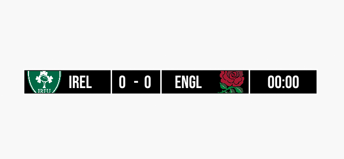 Professional Rugby Scoreboard Overlay - OBScoreboard