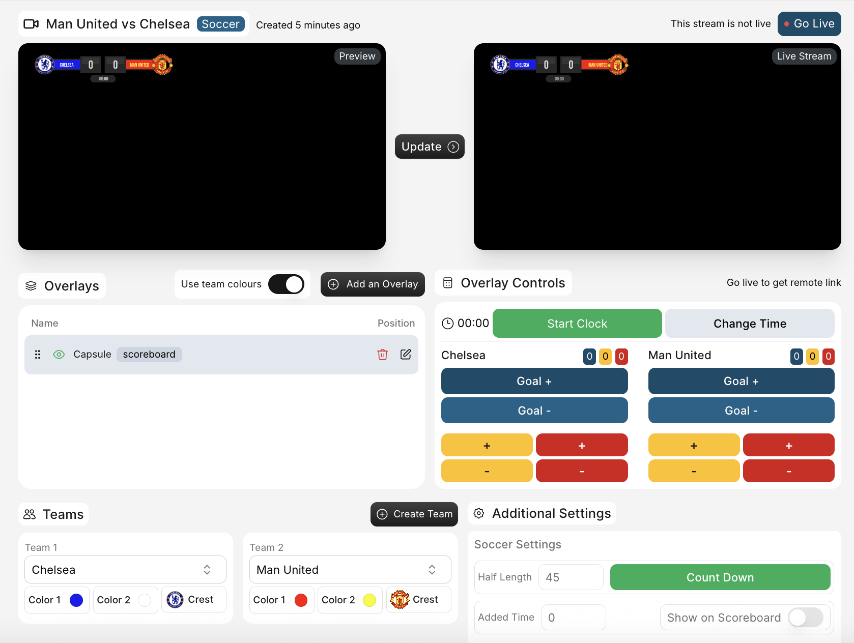 Football Scoreboard Online for Live Streams & Match Tracking