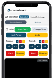 OBS Basketball Scoreboard Overlay for Live Streams